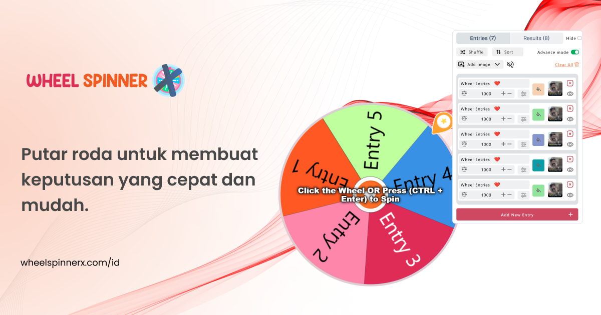 Roda Berputar | Kustomisasi dan Putar Roda Secara Gratis