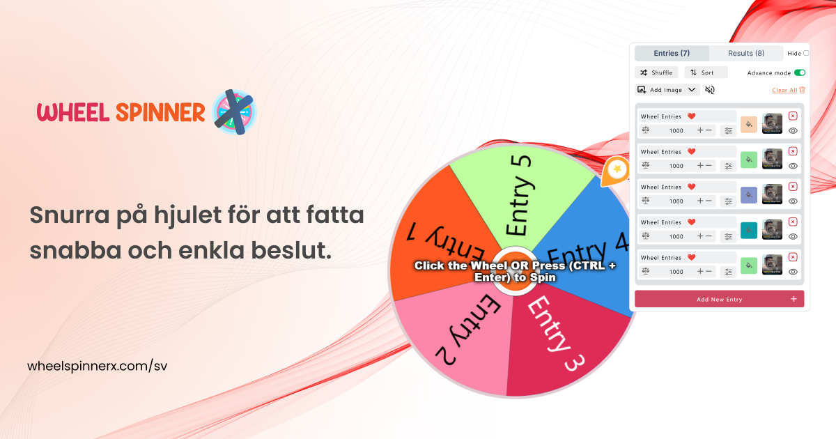Snurra Hjulet - Slump Hjul