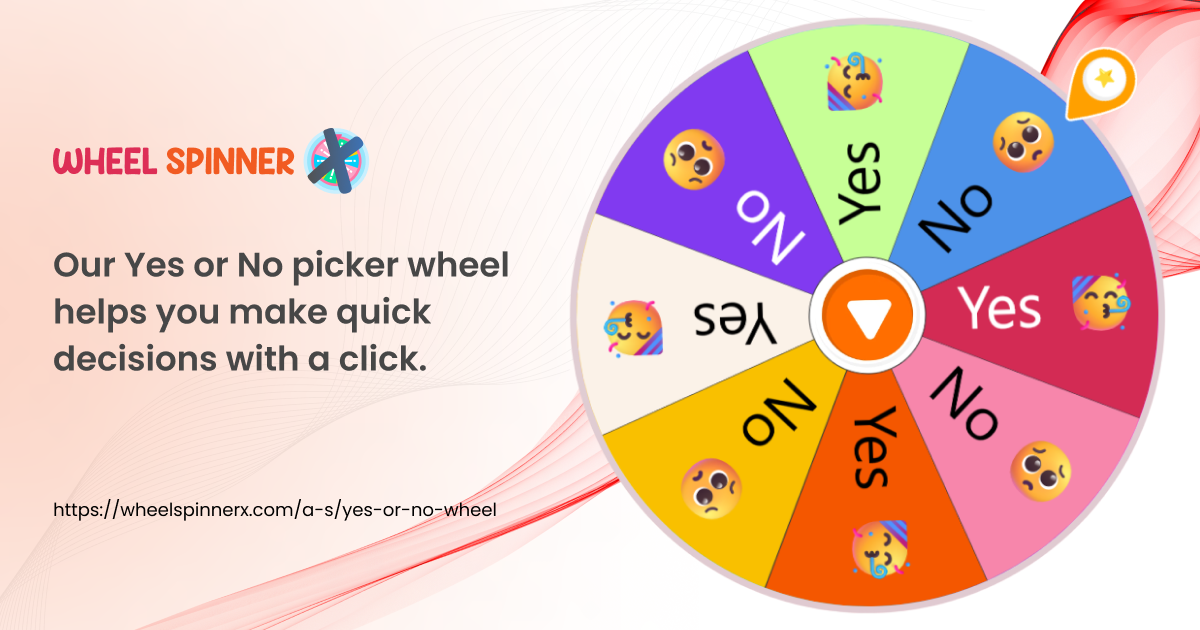 Yes or No Wheel – Spin for a Quick Yes or No Answer
